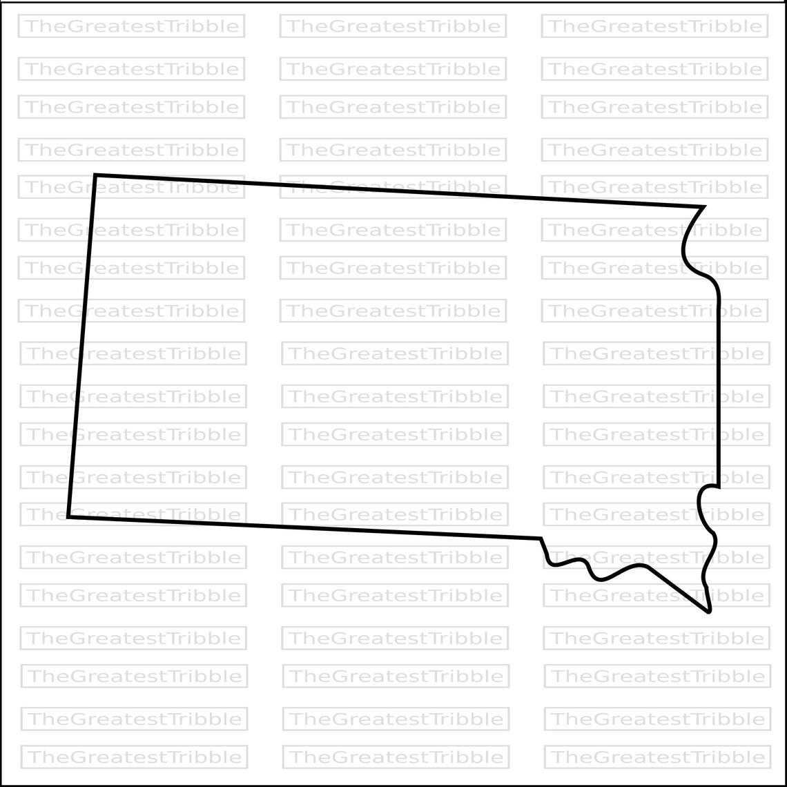 South Dakota State Map Svg Png Jpg Eps Vector Graphic Clip Art - Etsy