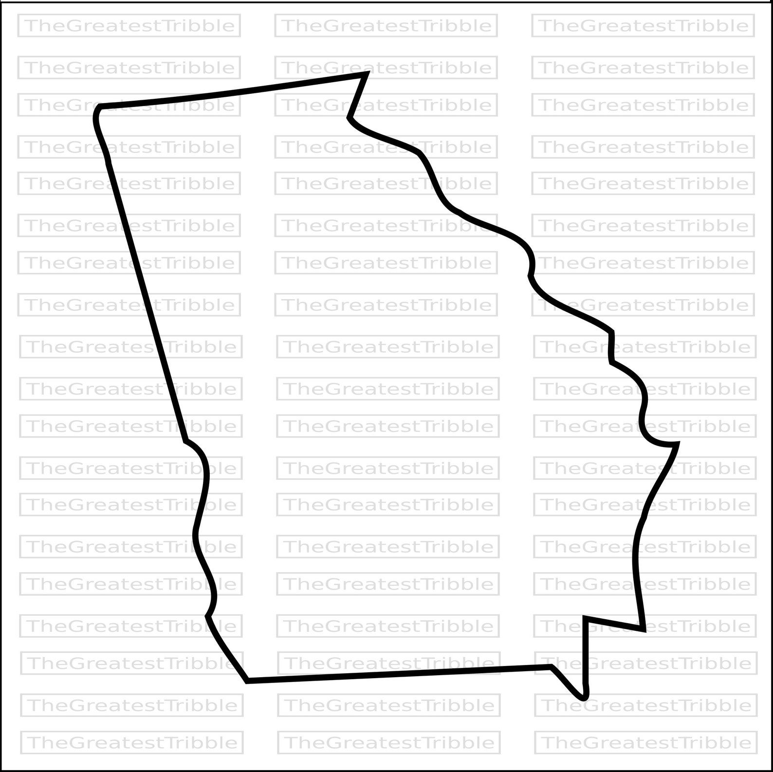 Georgia State Map Svg Png Jpg Eps Georgia Vector Clip Art | Etsy