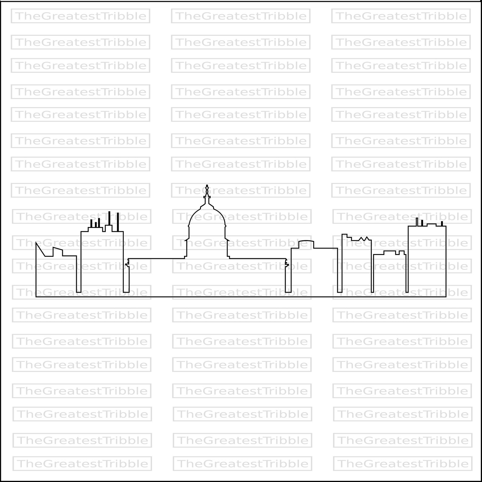 Boise City Skyline Silhouette Boise City Skyline Outline Eps Svg Png ...