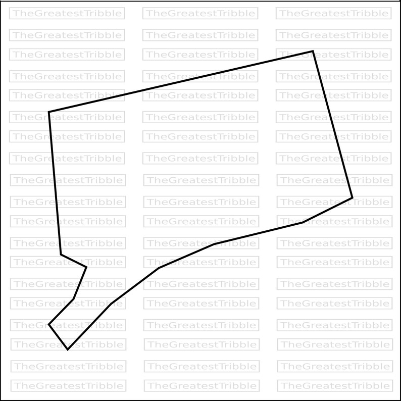 Connecticut State Map Svg Png Jpg Eps Connecticut Vector Clip - Etsy