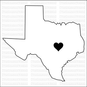 Texas Austin Heart Map Texas State Capital Heart Svg Png Jpg Eps Vector ...