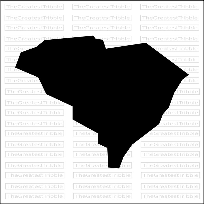South Carolina State Map Svg Png Jpg Eps Jpeg Vector Graphic Clip Art ...