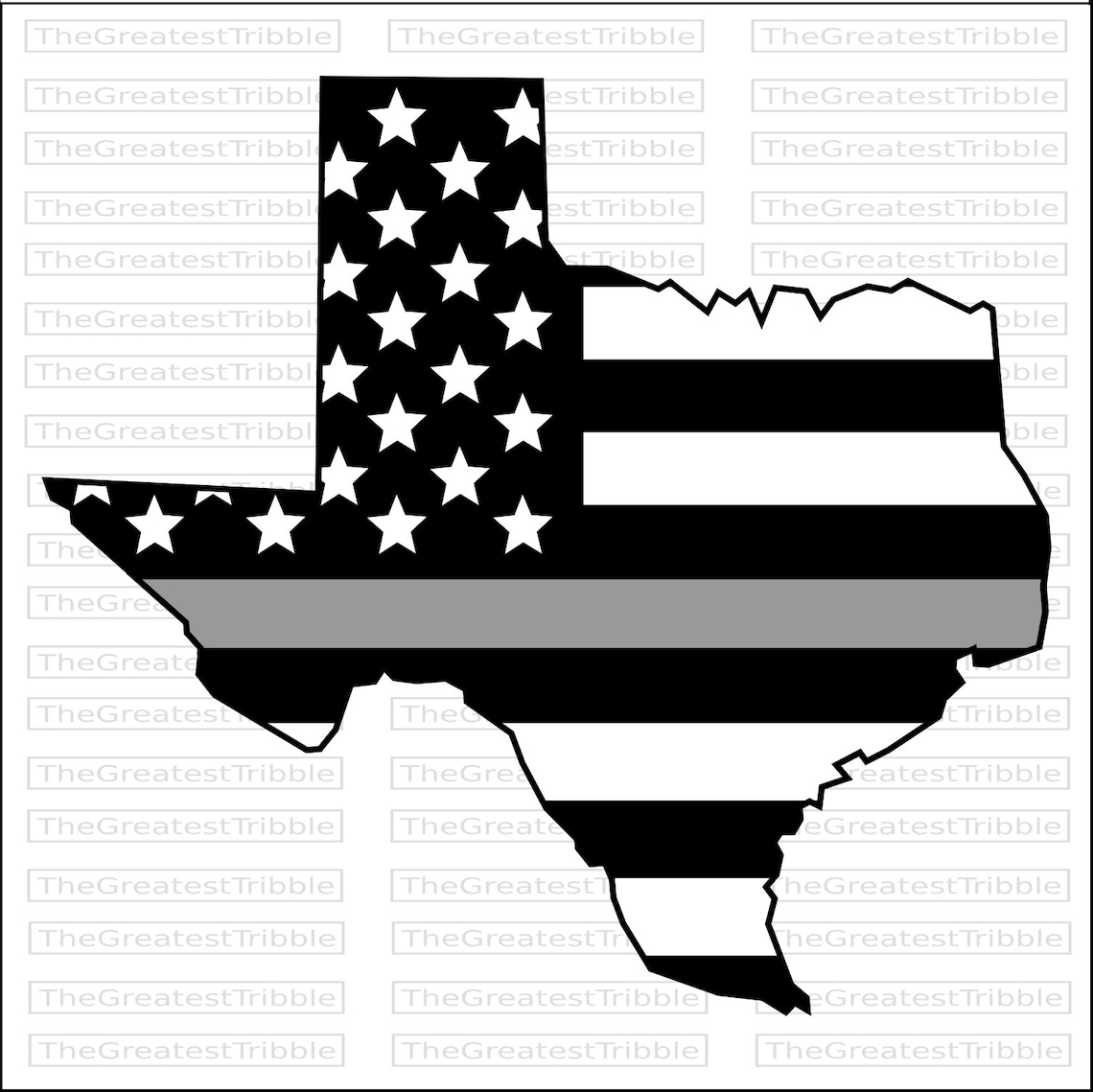 Thin Silver Line Texas USA Flag Thin Silver Line Flag Eps Svg - Etsy