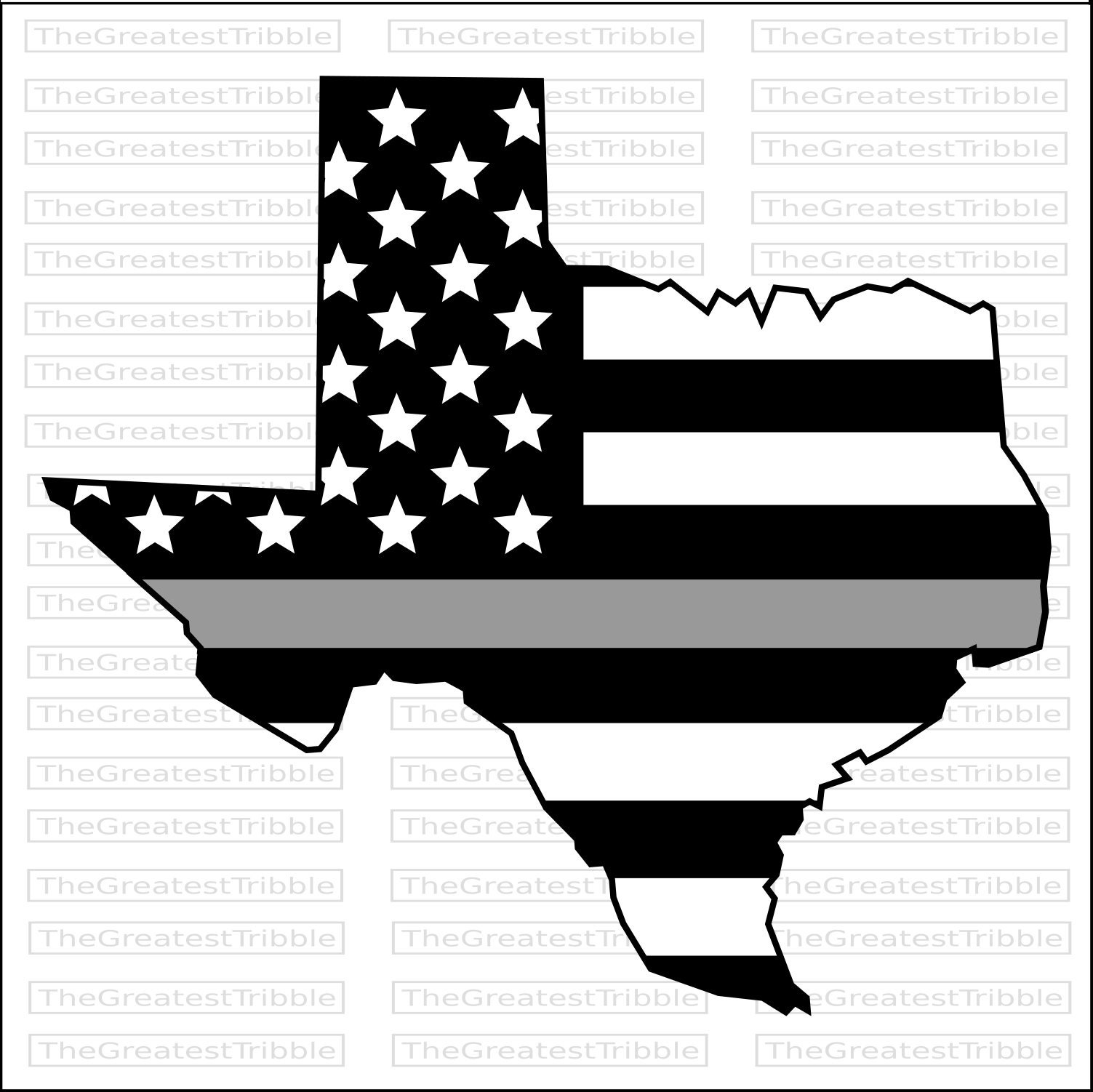 Thin Silver Line Texas USA Flag Thin Silver Line Flag eps svg | Etsy