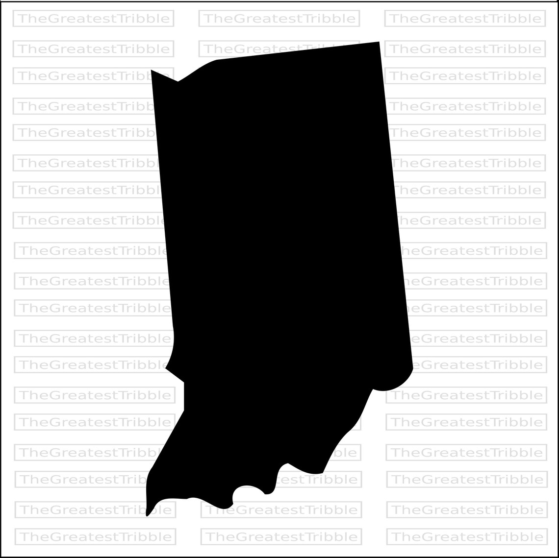Indiana State Map Svg Png Jpg Eps Vector Clip Art Indiana - Etsy