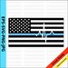 Thin White Line United States Flag EKG Eps Svg Png Jpg Vector Clip Art ...