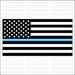 Thin White Line United States Flag Eps Svg Png Jpg Vector Clip Art US ...