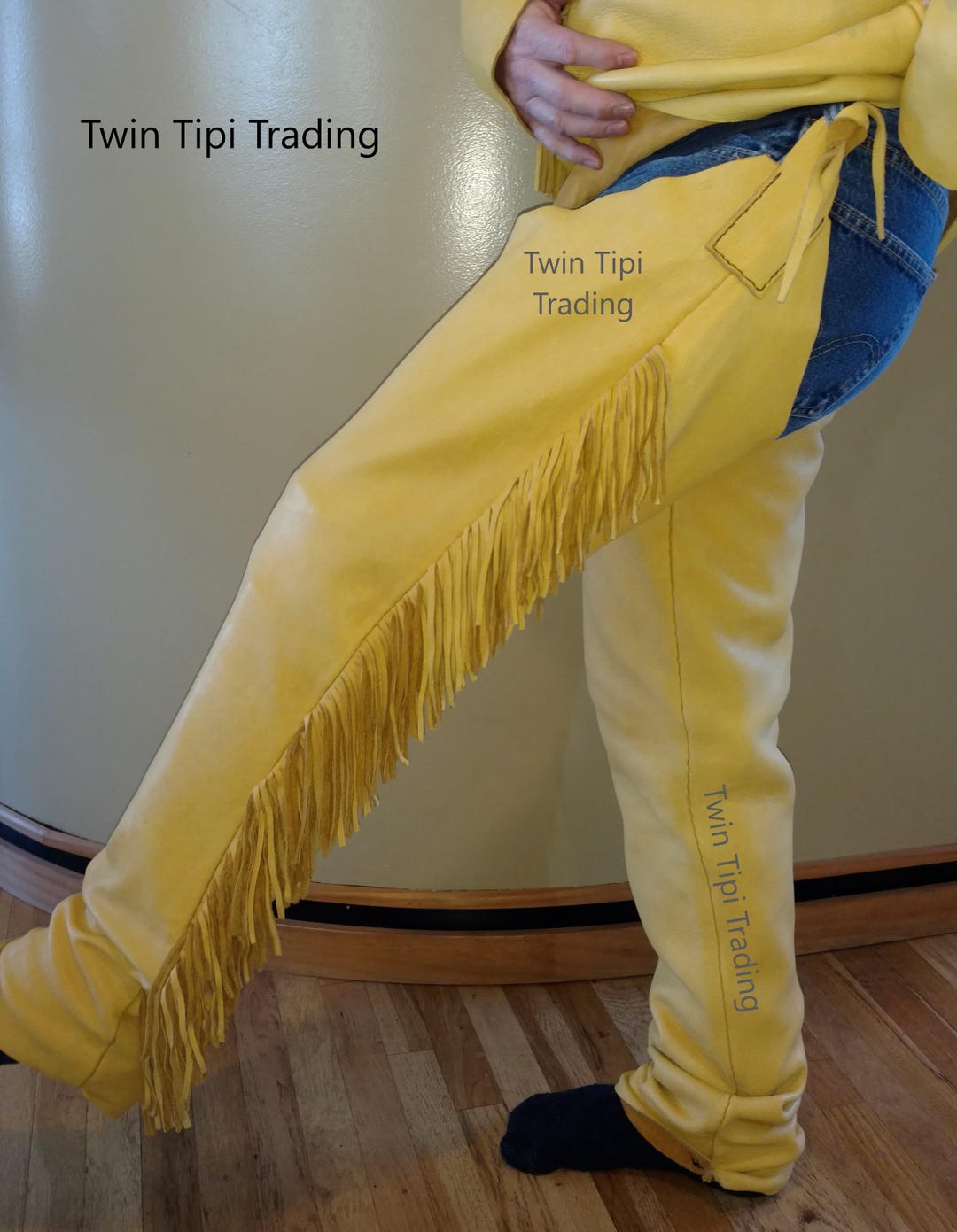 Buckskin Leggings/chaps Gold Color - Etsy