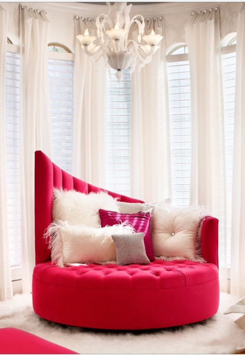 Round Bed Lounger Bench - Etsy