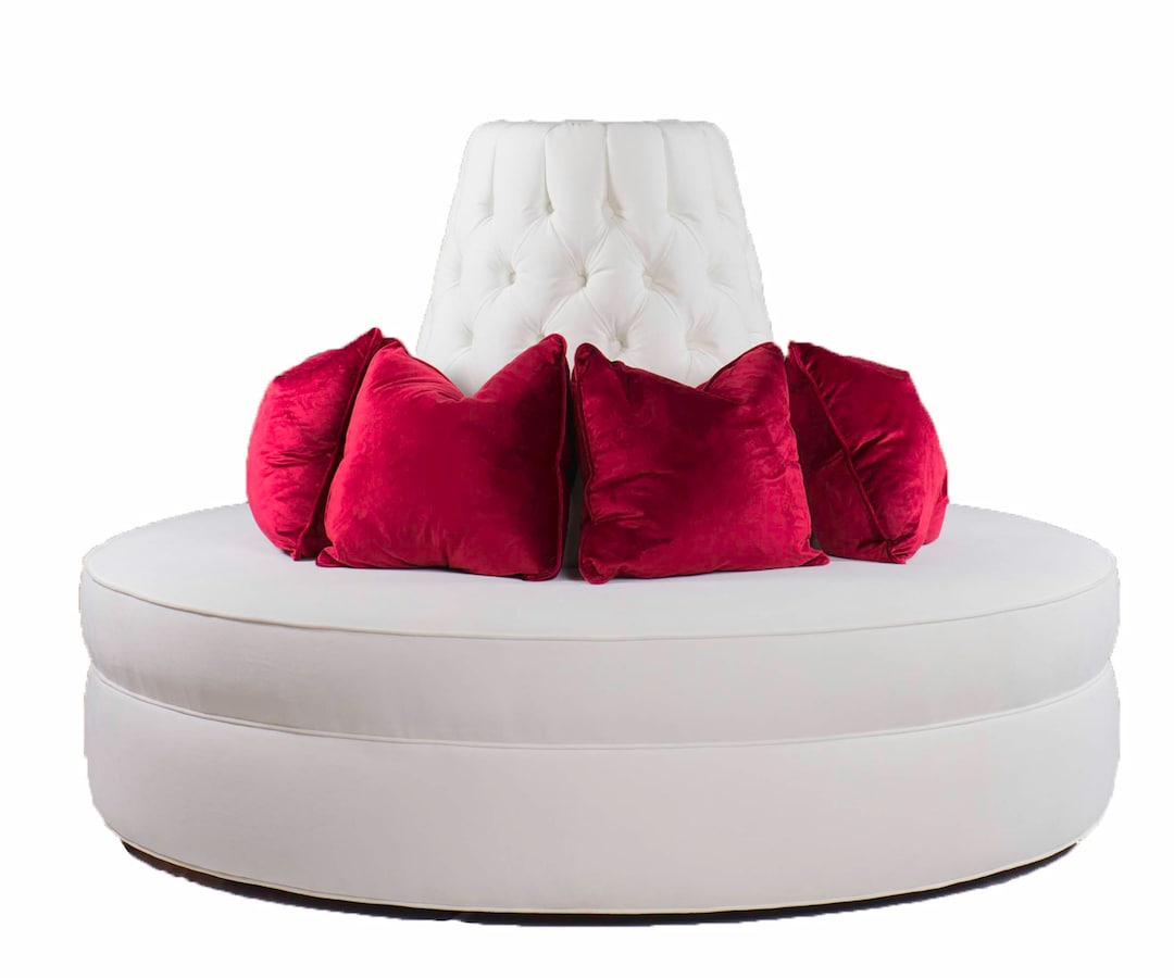 Round Settee Bachelor Sofa Wedding Event Bridal Spa Luxury Salon - Etsy