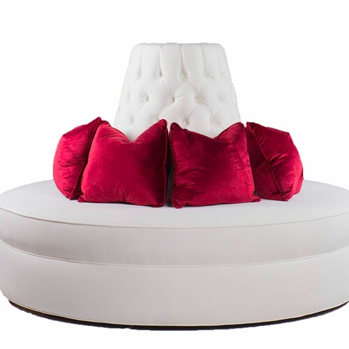 Round Settee Bachelor Sofa Wedding Event Bridal Spa Luxury - Etsy