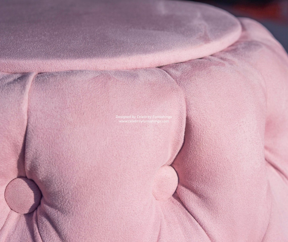 Velvet Fully Tufted Round Couch for Salon 44 Diameter - Etsy