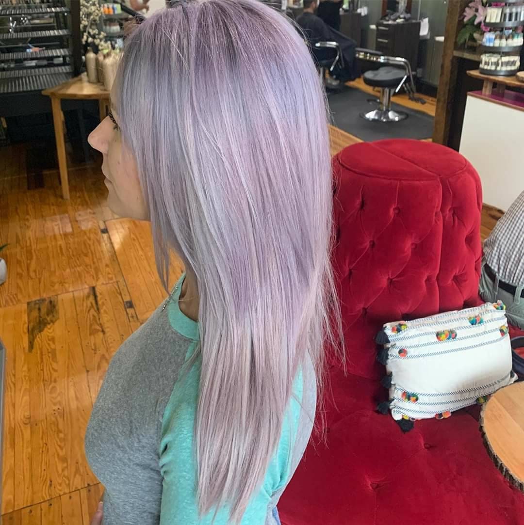 Round Bench in Pink Velvet for a Hair, Beauty Salon Living Room Decor ...