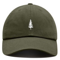 Pine Tree Embroidered Hat - Etsy