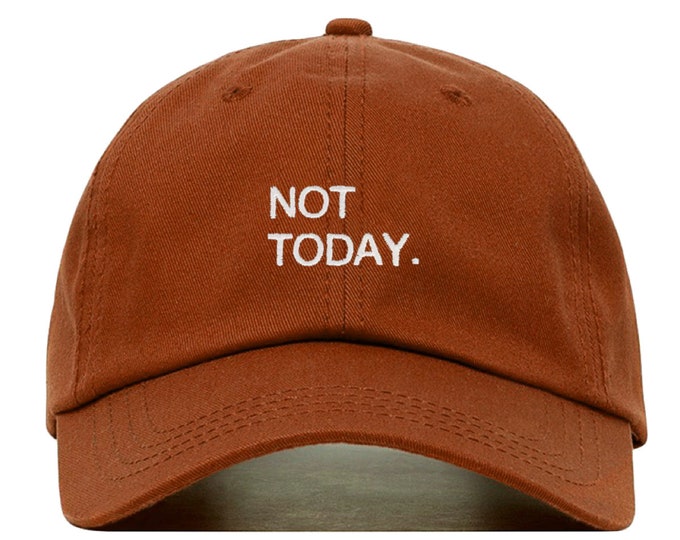 NOPE Baseball Hat Embroidered Dad Cap Not Today Just No - Etsy