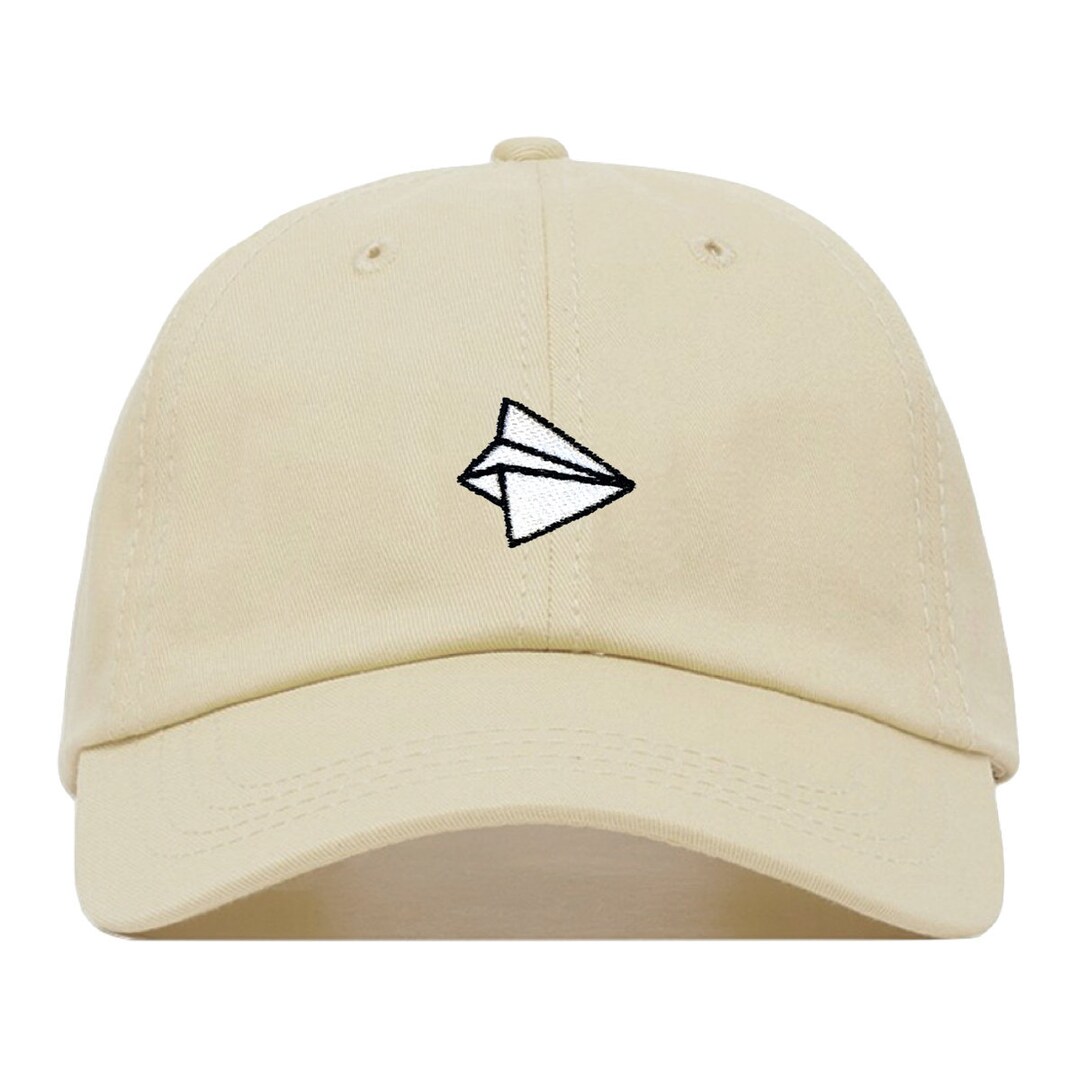 PAPER AIRPLANE Baseball Hat, Embroidered Dad Cap • Travel Wanderlust ...