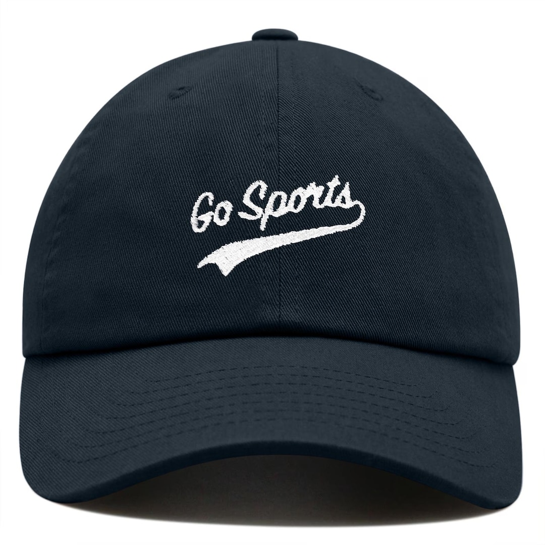 Go Sports Dad Hat | Embroidered Baseball Cap | Funny Adjustable Cotton ...