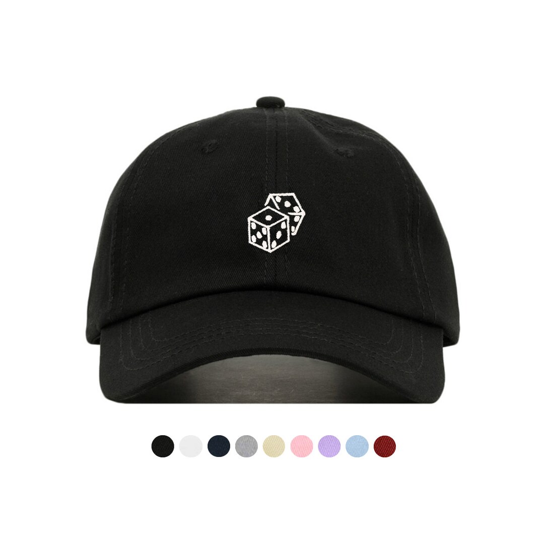 GAMBLING DICE Baseball Hat, Embroidered Dad Cap • Las Vegas Casino Game ...