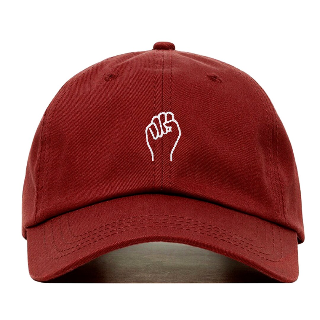FIST Baseball Hat, Embroidered Dad Cap • Resist Hand Gesture ...