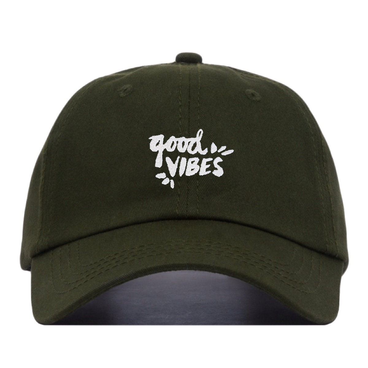 GOOD VIBES Baseball Hat, Embroidered Dad Cap • Positive Boho ...