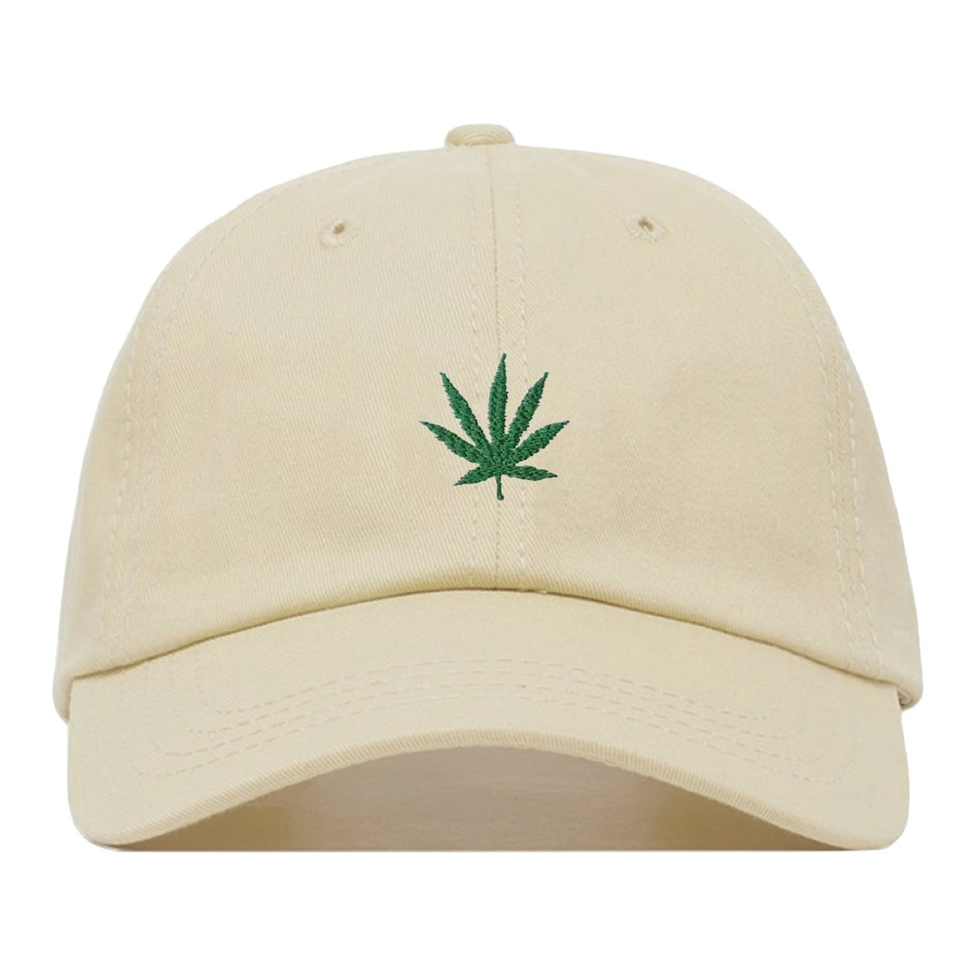 MARIJUANA Baseball Hat, Embroidered Dad Cap • 420 Cannabis Hemp Plant ...