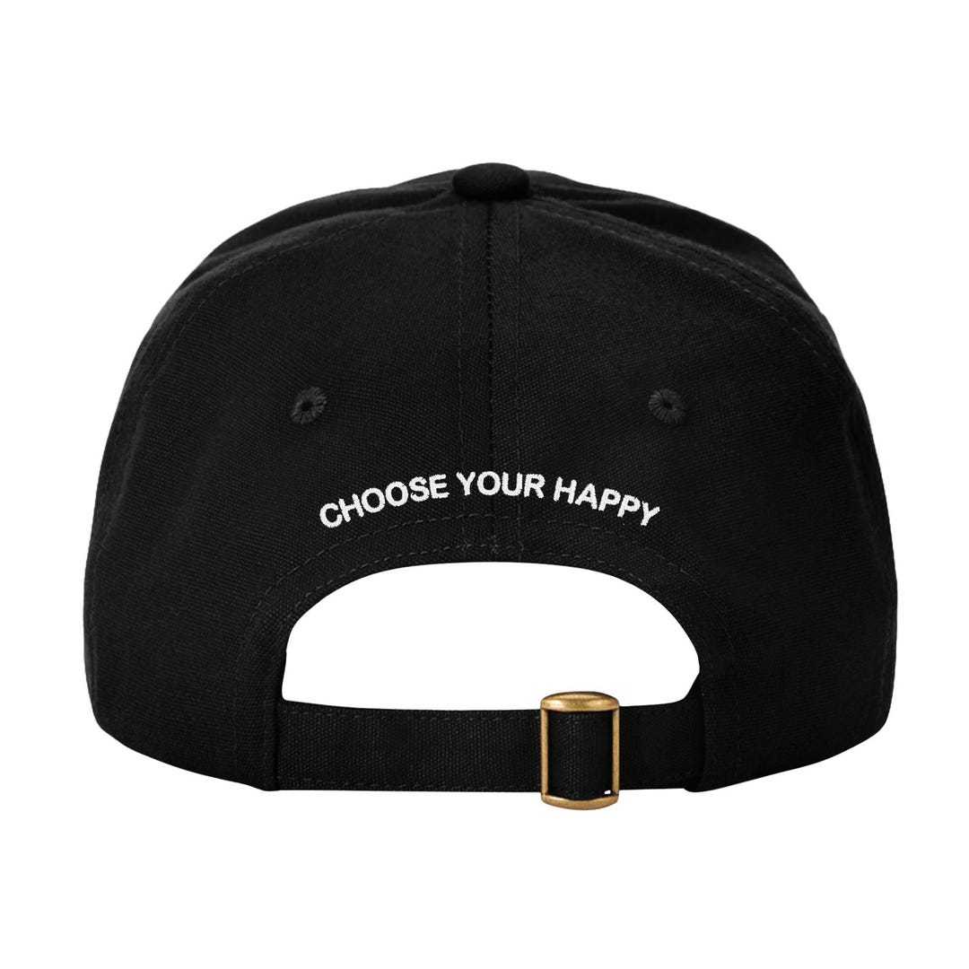 Choose Your Happy Dad Hat | Embroidered Baseball Cap | Positive Message ...