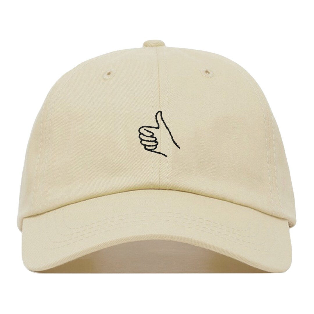 THUMBS UP Baseball Hat, Embroidered Dad Cap • Good Job Hand Gesture ...