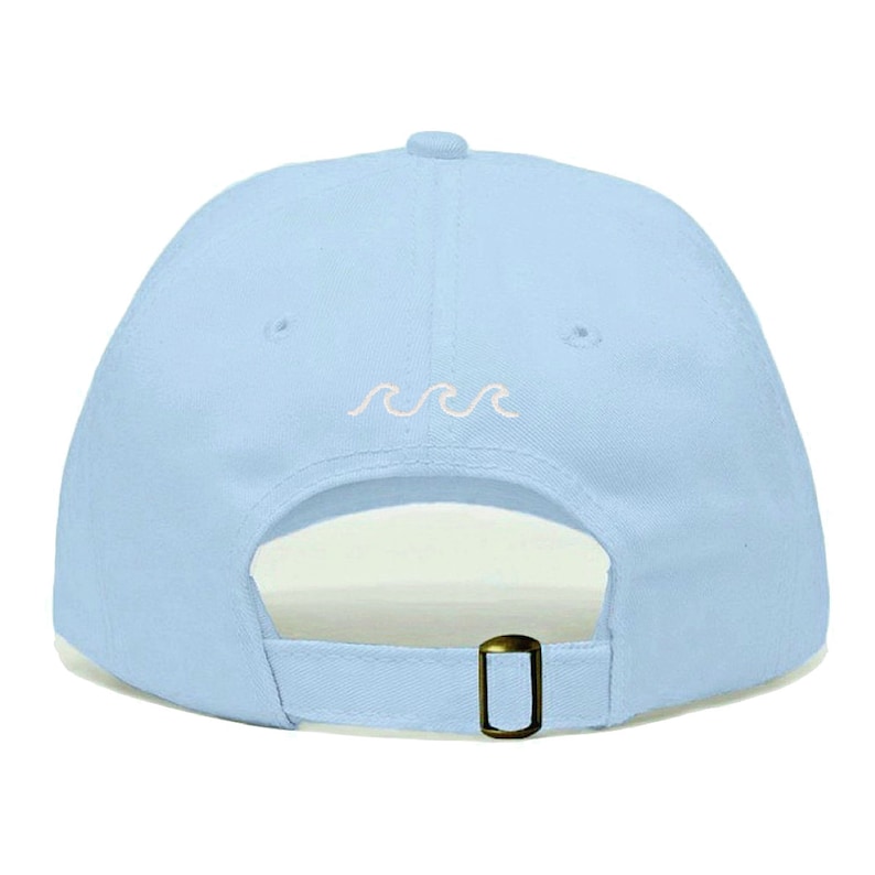WAVES Baseball Hat, Embroidered Dad Cap • Beach Ocean Sea Surf Nautical ...