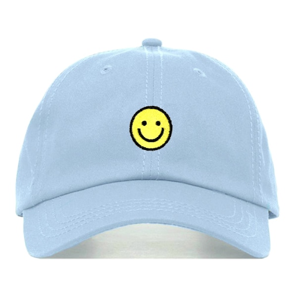 Baseball Cap Smiley Face - Etsy