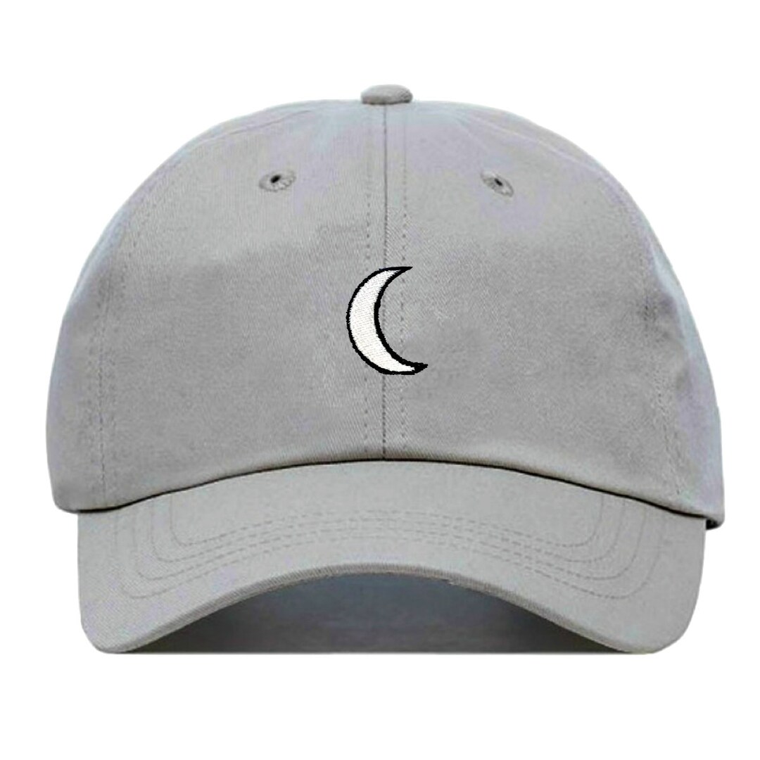 MOON Baseball Hat, Embroidered Dad Cap • Crescent Lunar Celestial ...