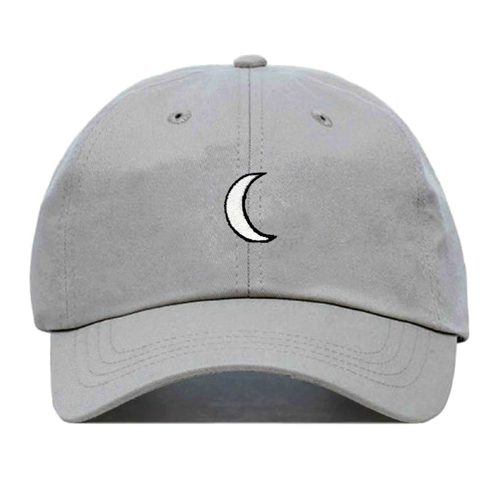 MOON Baseball Hat Embroidered Dad Cap Crescent Lunar - Etsy