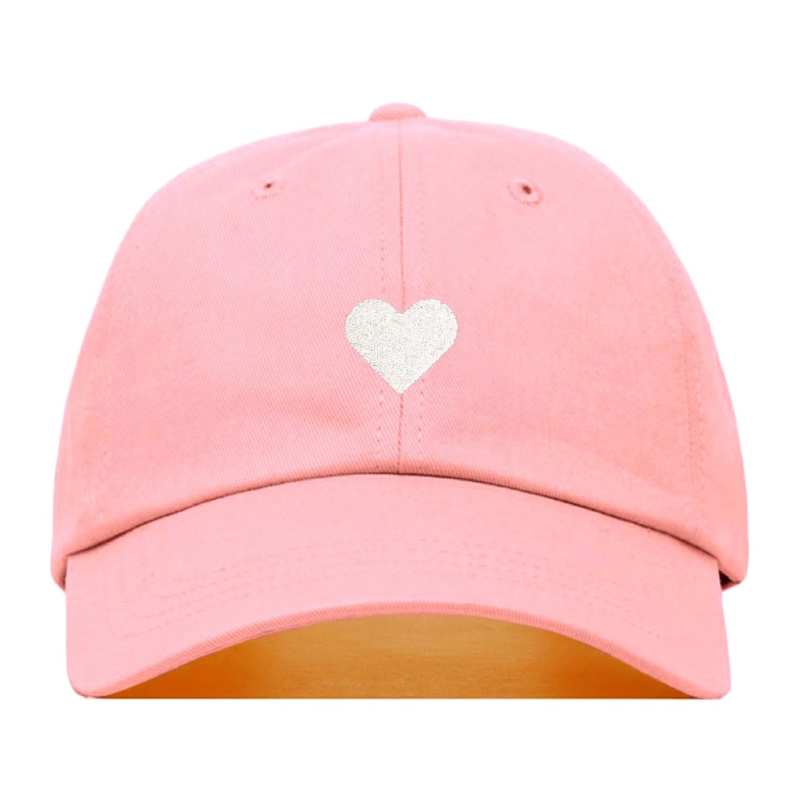 HEART Baseball Hat Embroidered Dad Cap Love Valentines | Etsy