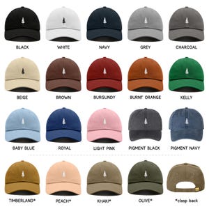 Pine Tree Embroidered Dad Hat | Forest Baseball Cap | Adjustable Cotton ...