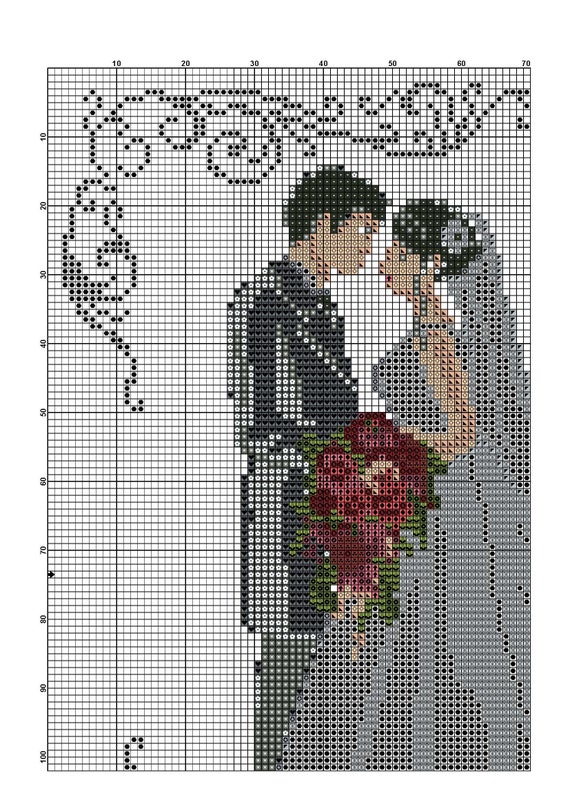 Boda En Punto De Cruz