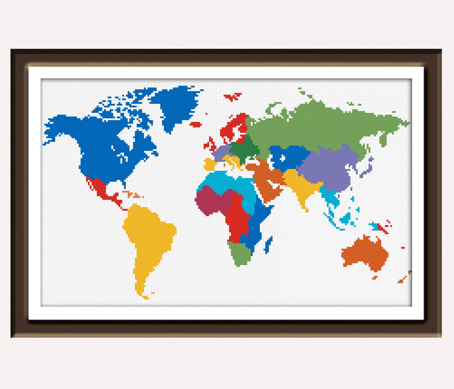 BUY 2 GET 1 FREE. Modern Cross Stitch Pattern Rainbow Cross Stitch ...