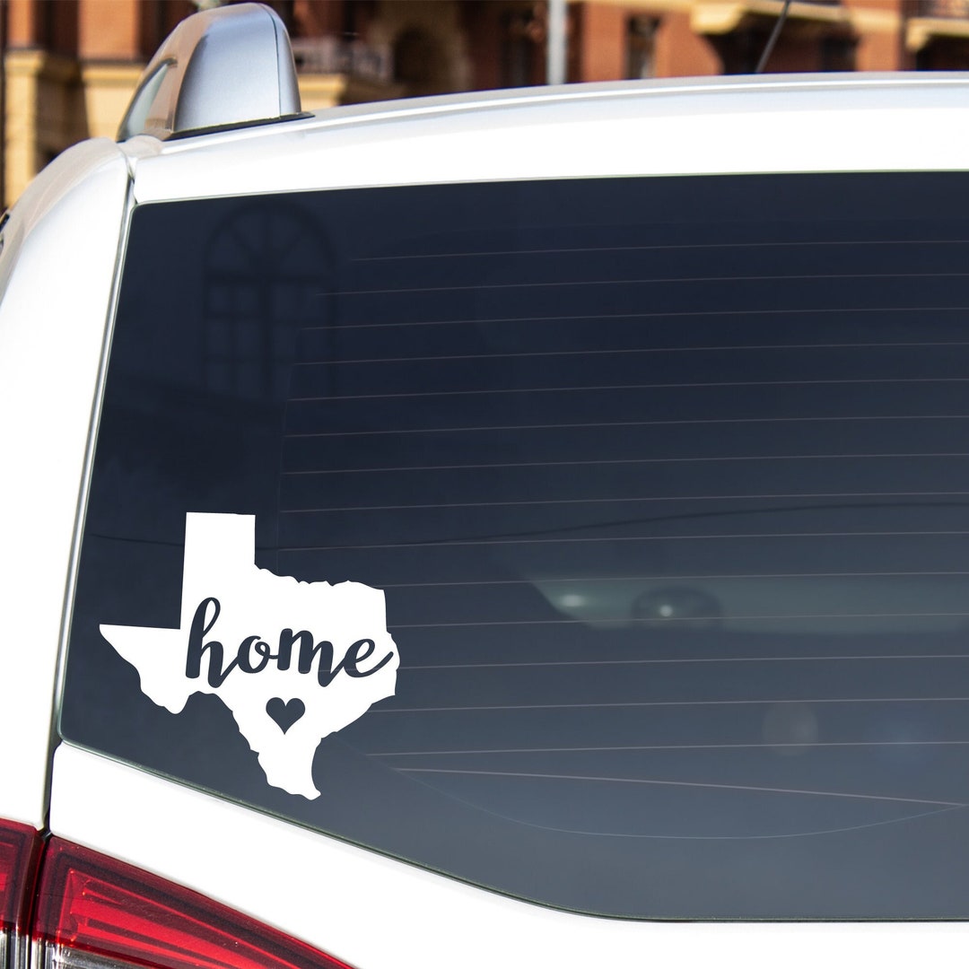 Custom State Decal, Home State Decal, State Decal, Home State Car Decal ...