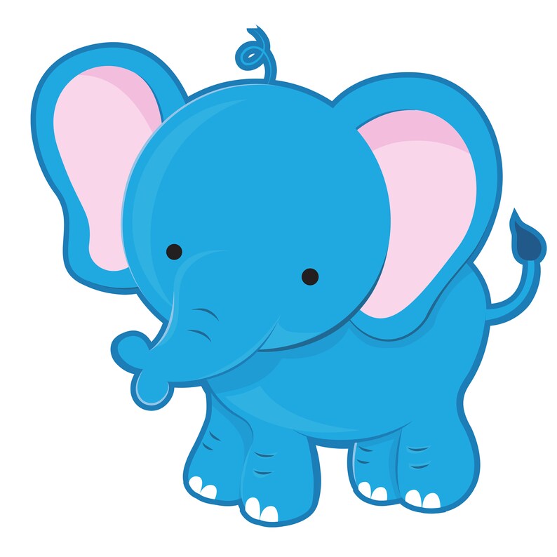 Blue Objects Clip Art Vector Illustration Digital Download Image for ...