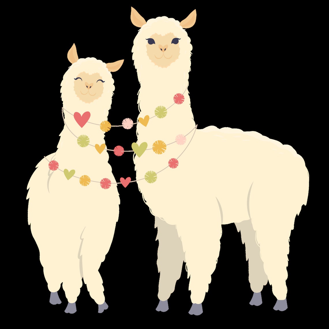 34 Llama Clip Art Digital Download Printable Images PNG - Etsy