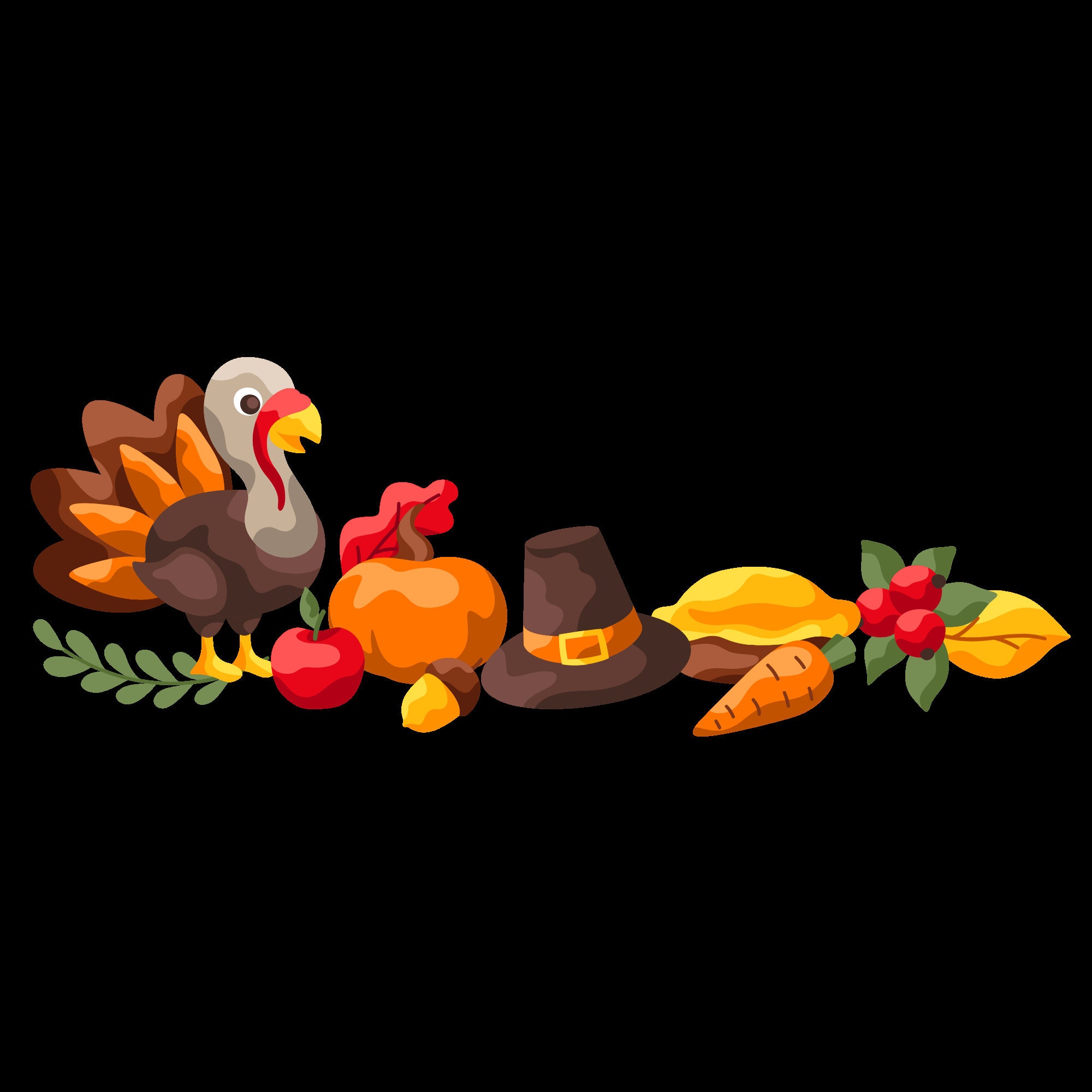 36 Thanksgiving Borders Boxes and Ephemera Png Clipart Png Thanksgiving ...