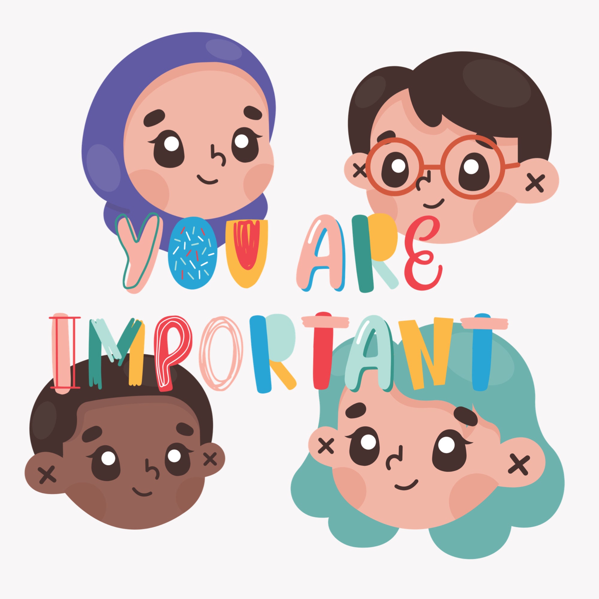 You Are Important Png - Colourful Sublimation Designs - Bright ...