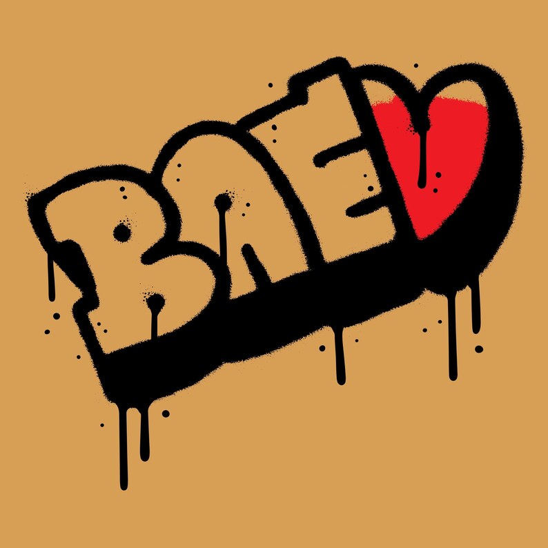Graffiti Words Clip Art, Spray Paint Clipart, Digital Download ...