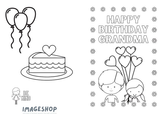 Happy Birthday Grandma Card Printable