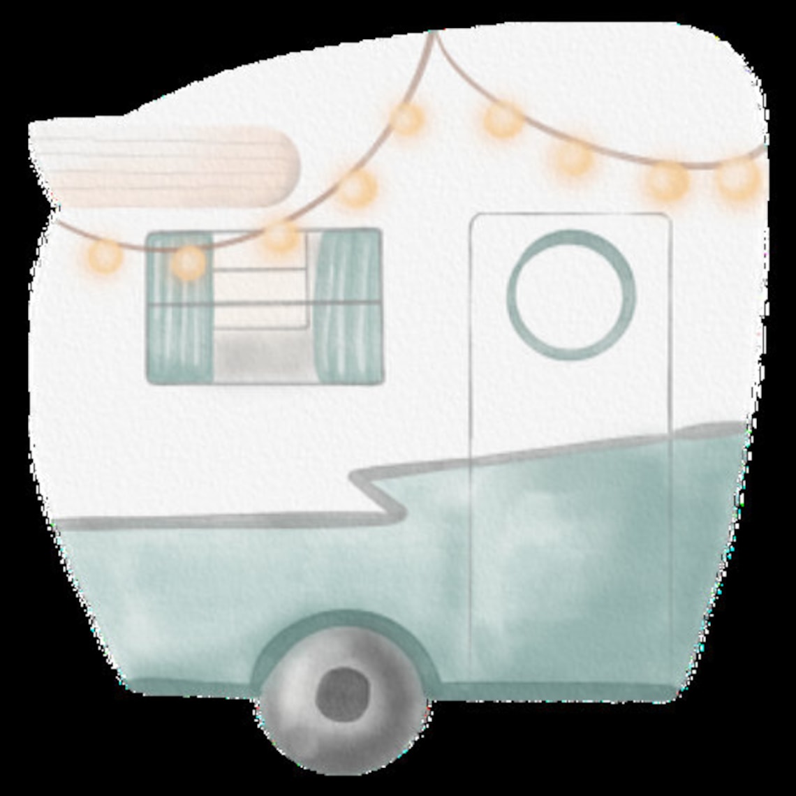 Caravan Camping Campervan Camper Trailer, Digital Download, Printable ...