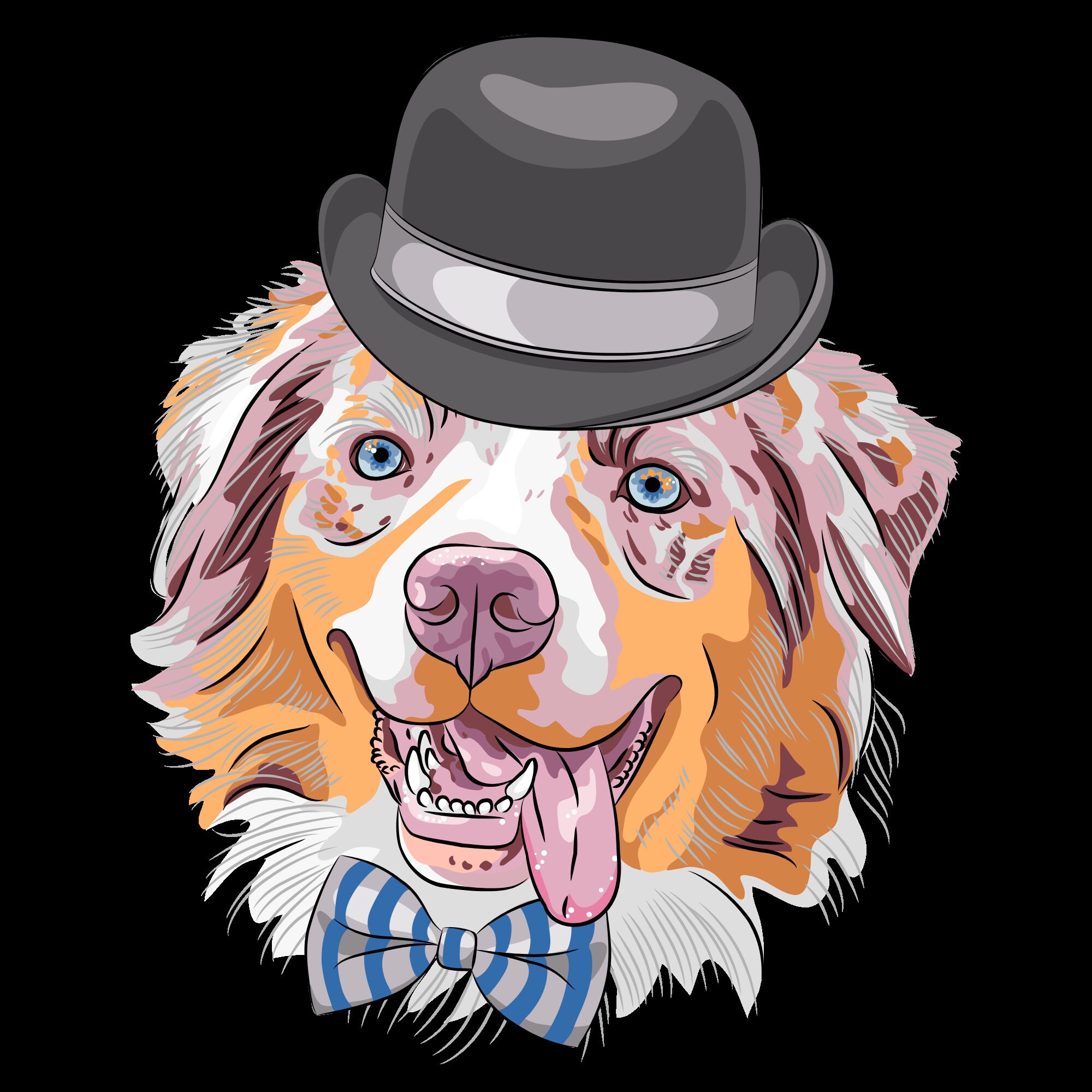 18 Dogs in Hats Collection Instant Downloads Sublimation - Etsy