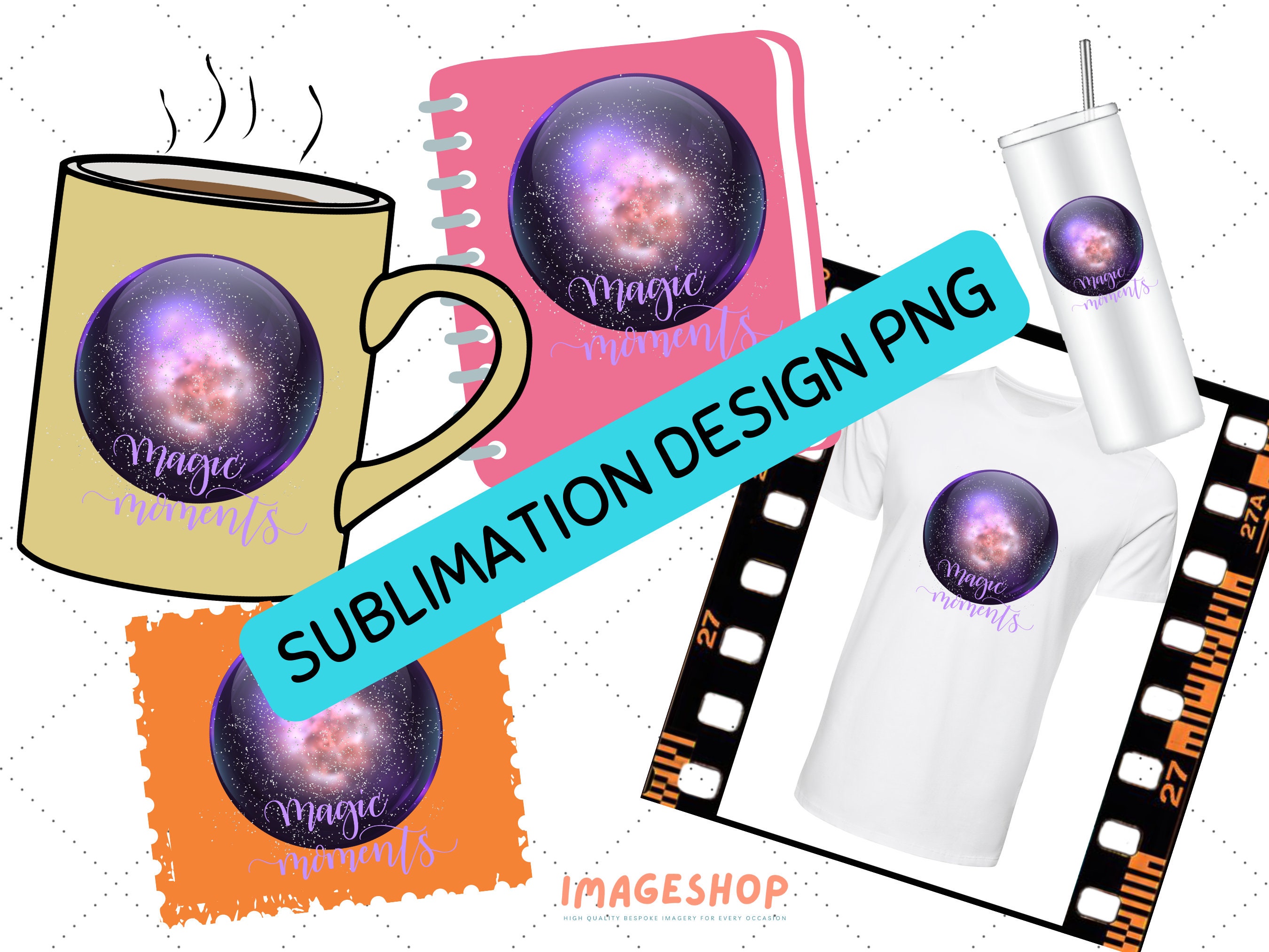 Magic Moments Png Deep Rich Purple Sublimation Design Magic Ethereal ...