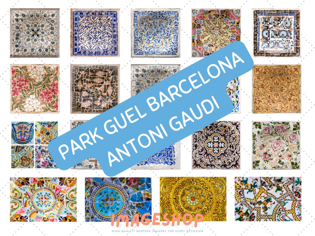 Antoni Gaudi Guel Park Barcelona | Ceramic Tiles PNG Images | Digital ...