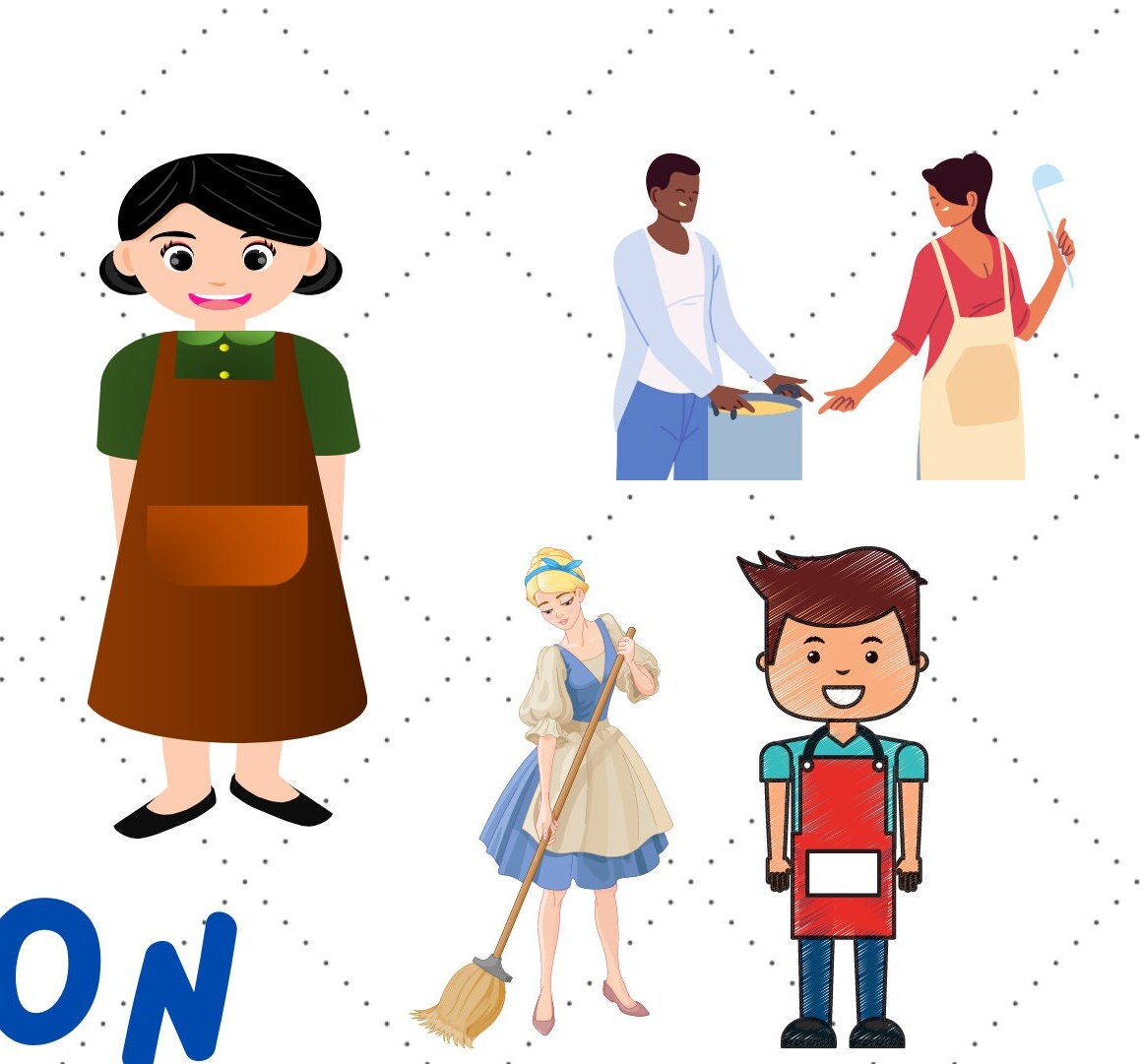 Apron People, Digital Download, Printable Images, PNG, Images, Craft ...