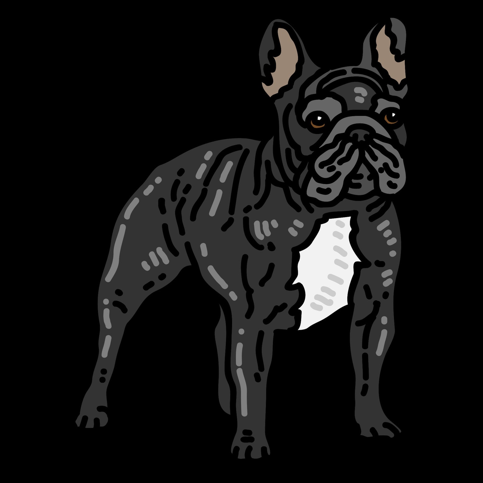 32 French Bulldog Clip Art Downloadable Digital Images - Etsy