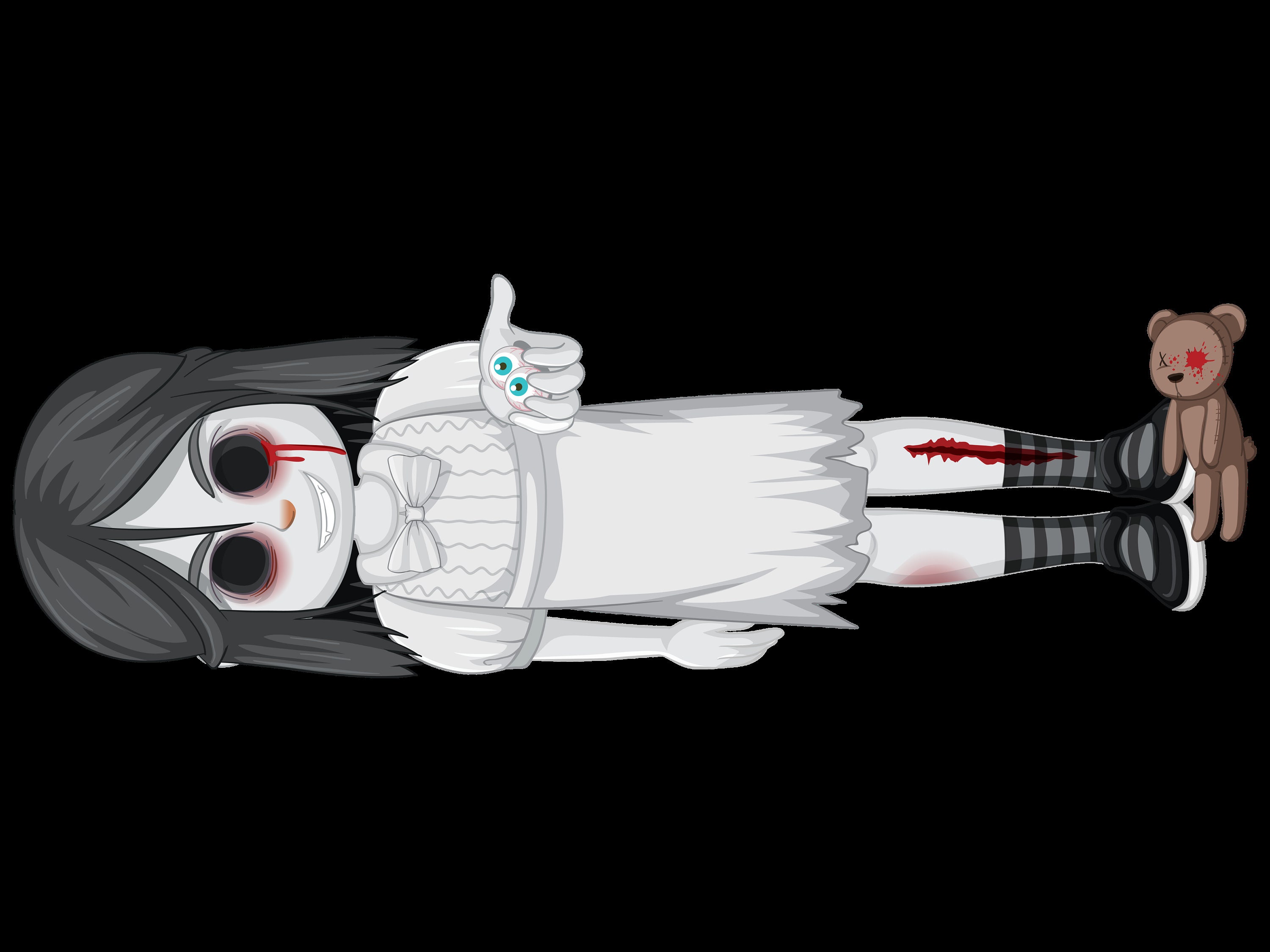 Creepy Spooky Ghost Girl Halloween Png 3 Images of Ghost Girl Png ...