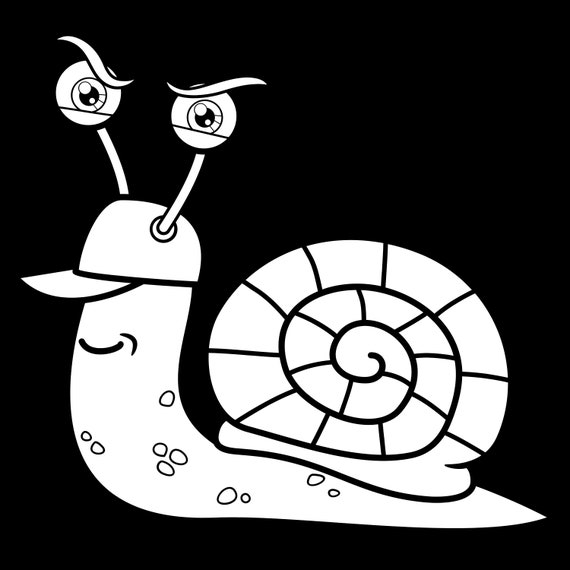 Clip Art Snail Black And White